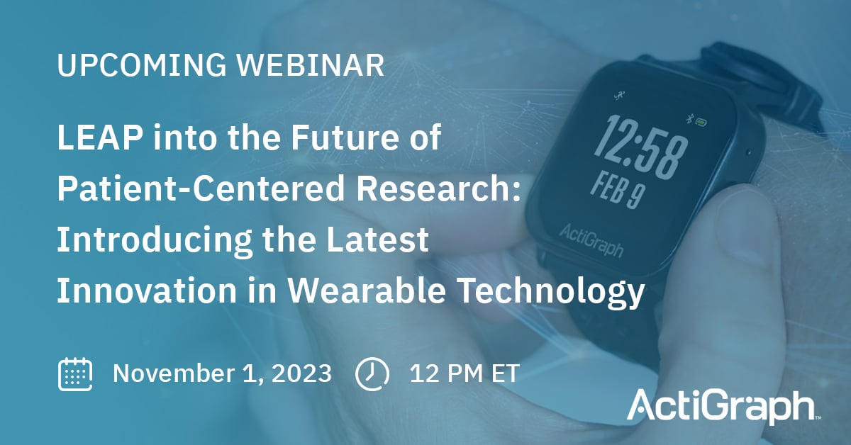 ActiGraph LEAP™ Webinar